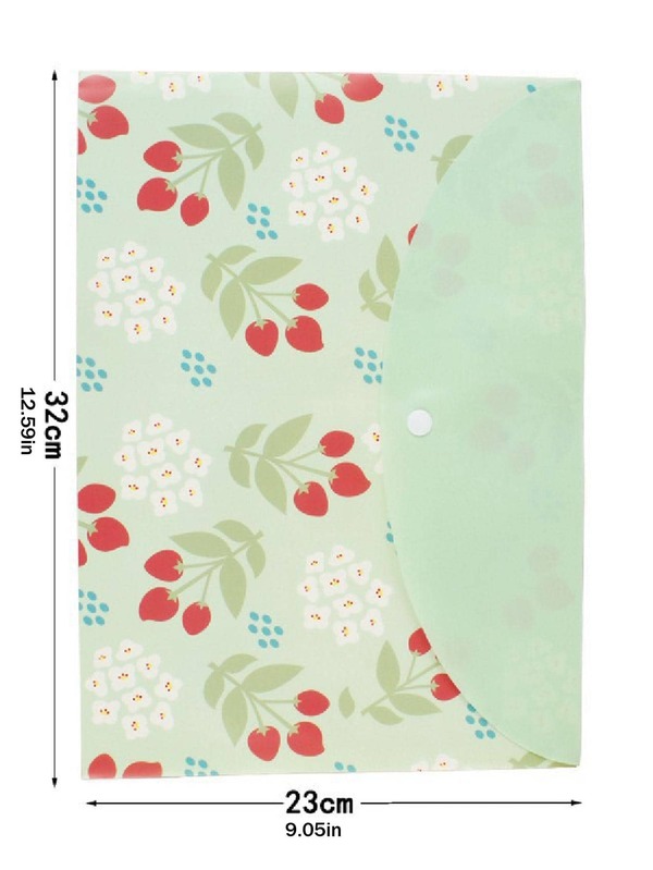 1pc Floral Pattern File Pocket, Creative Multi-purpose File Folder For ...