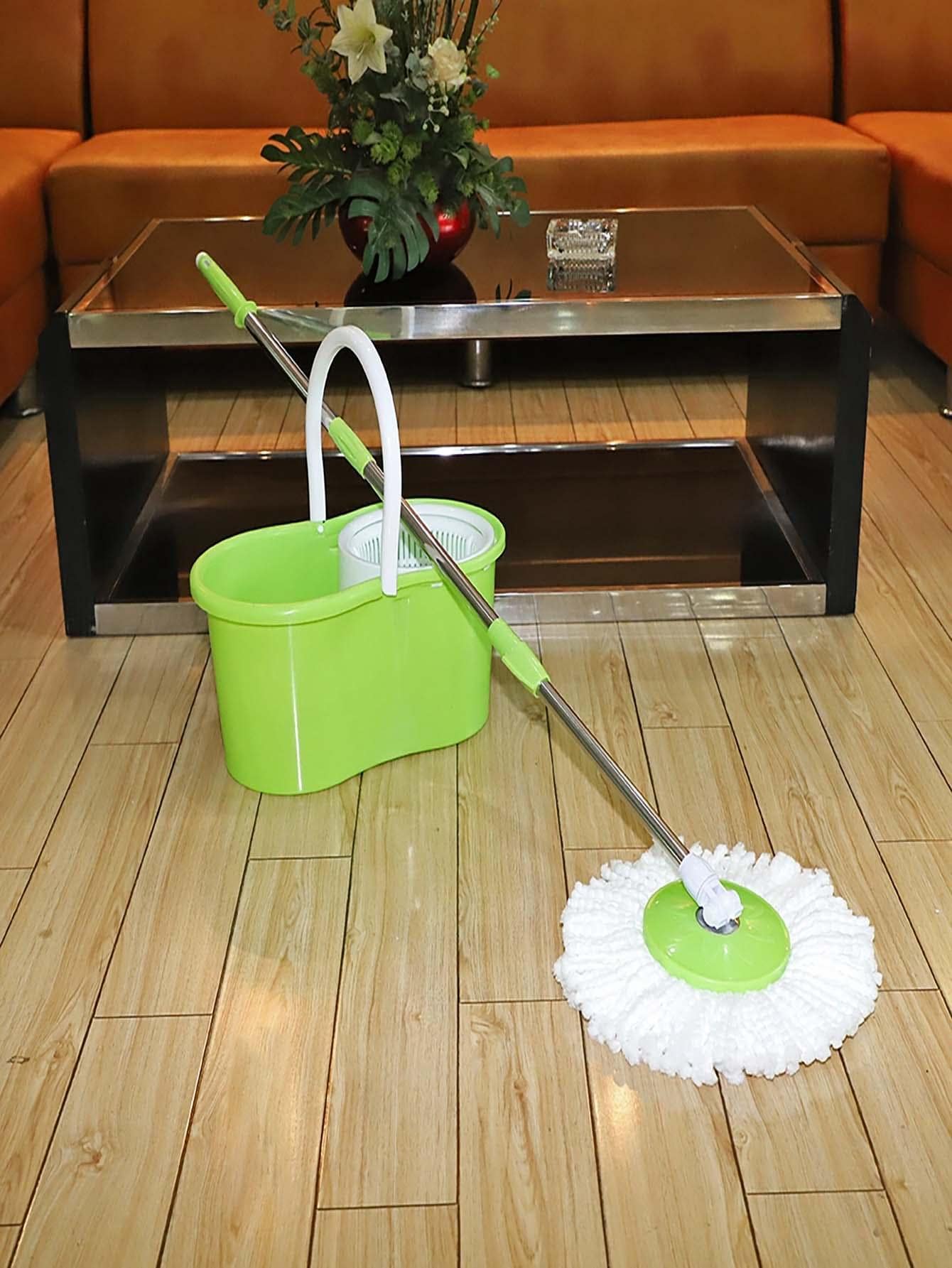 Mop and Bucket with Wringer Set 360°c Microfiber Spin Mop with Bucket ...