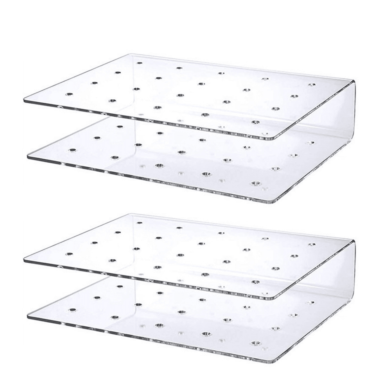 Transparent (2 pieces) DIY transparent 20 hole rectangular cake rack ...