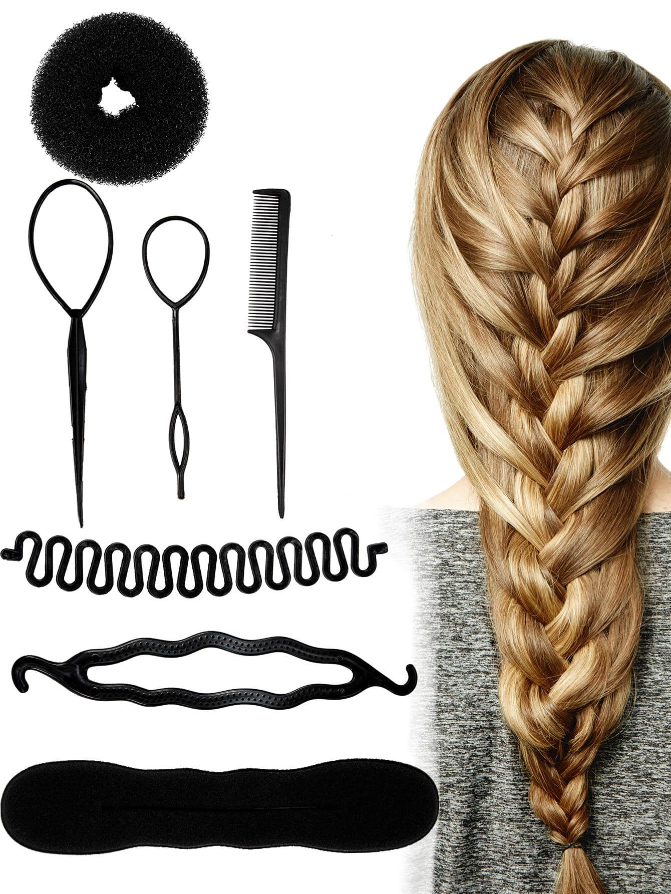 1set Solid Hair Accessory Set | SHEIN USA