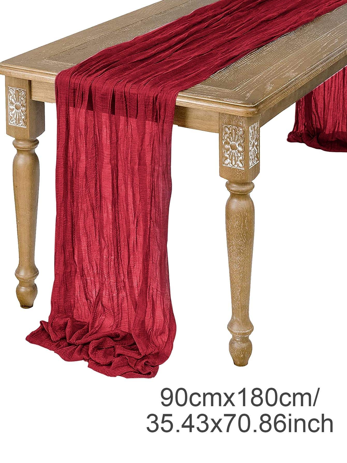 1pc 90*180cm Solid Color Table Runner, Minimalist Polyester Table Liner ...