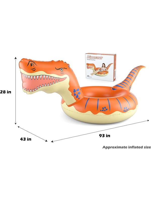 Jasonwell Inflatable Dinosaur Pool Float for Boys Girls Adults 124 ...