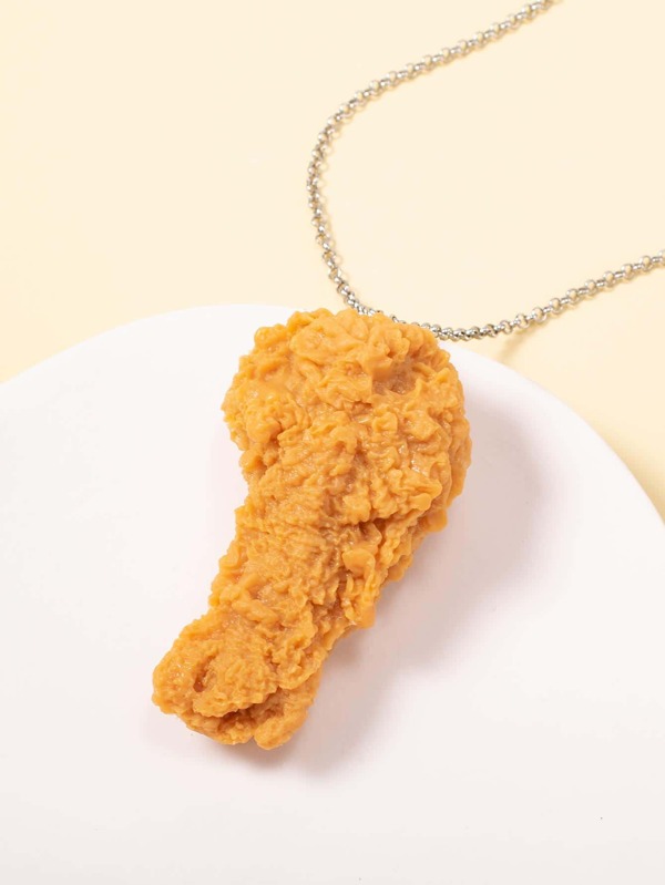 Fried Chicken Charm Necklace | SHEIN UK