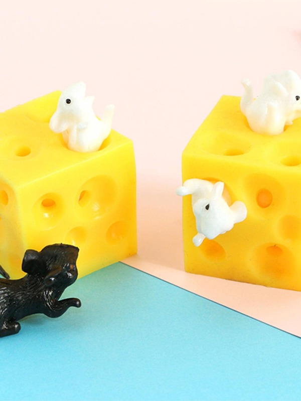 1pc TPR Random Color Fidget Toy, Creative Butter & Mouse Design Sensory ...