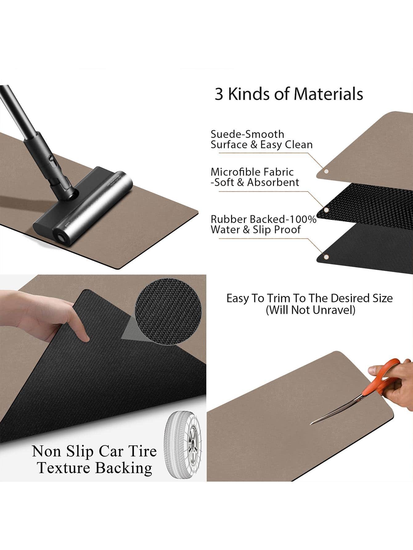 Non Slip Rubber Stair Treads, Carpet Stair Treads, Stair Runners for ...