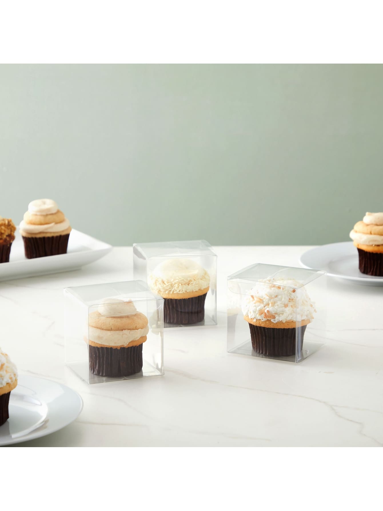 50-Pack 3x3x3 Clear Gift Boxes, Small Plastic Gift Box Cube for Wedding ...