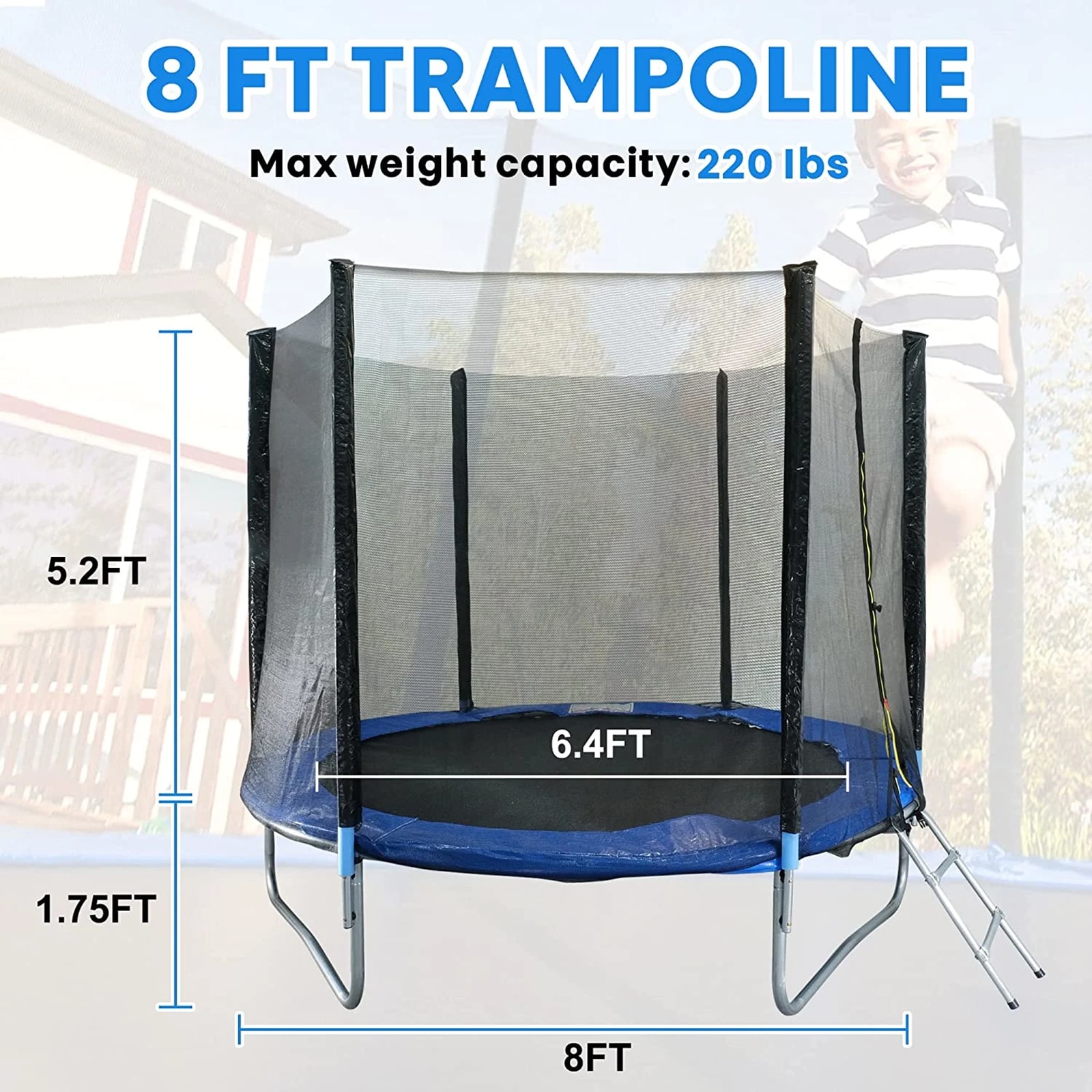 Kids Trampoline, Recreational Trampolines for Kids and Adults with ...