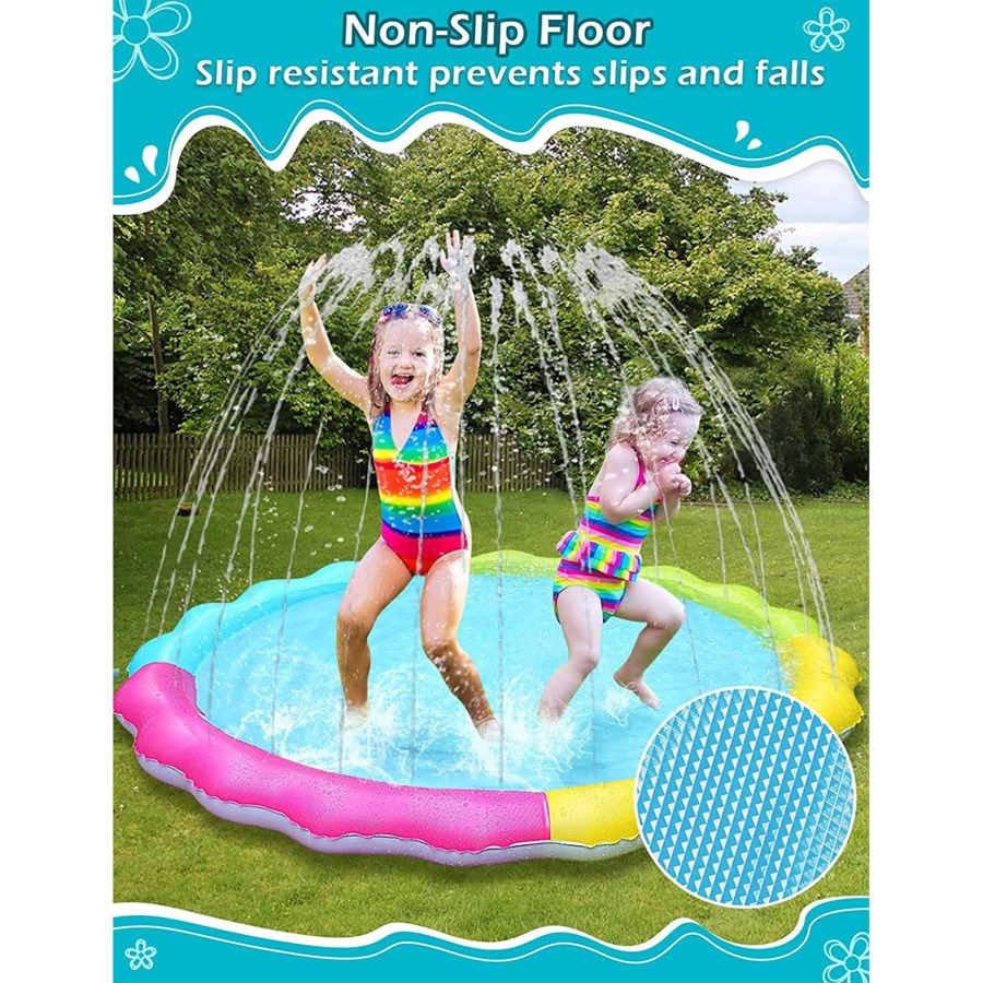 Jasonwell Splash Pad Sprinkler for Kids Splash Play Mat Outdoor Water ...