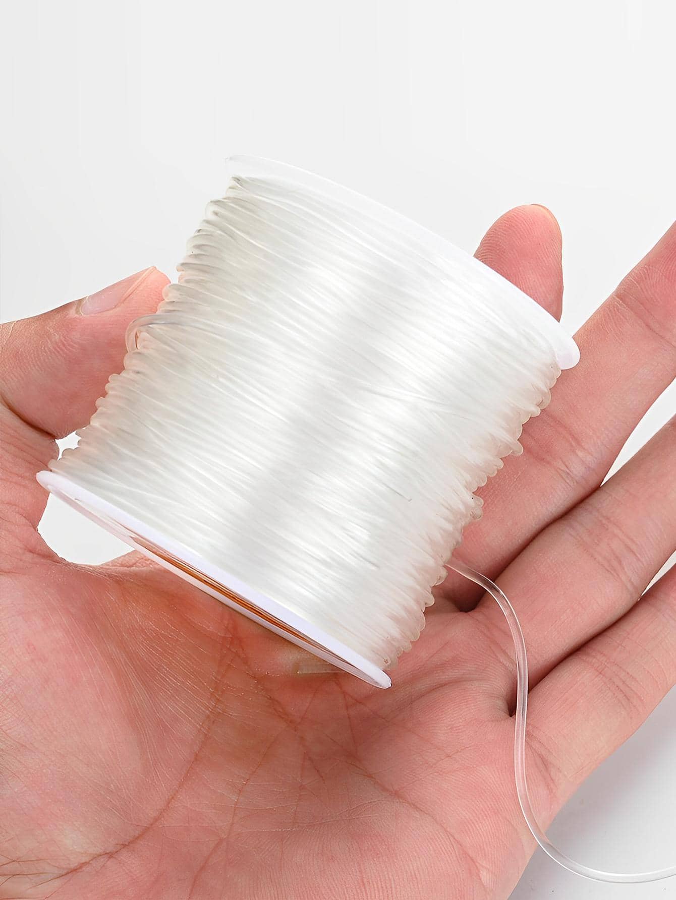 50-100Meters 0.5-2mm Elastic Cord String Round Transparent Elastic ...