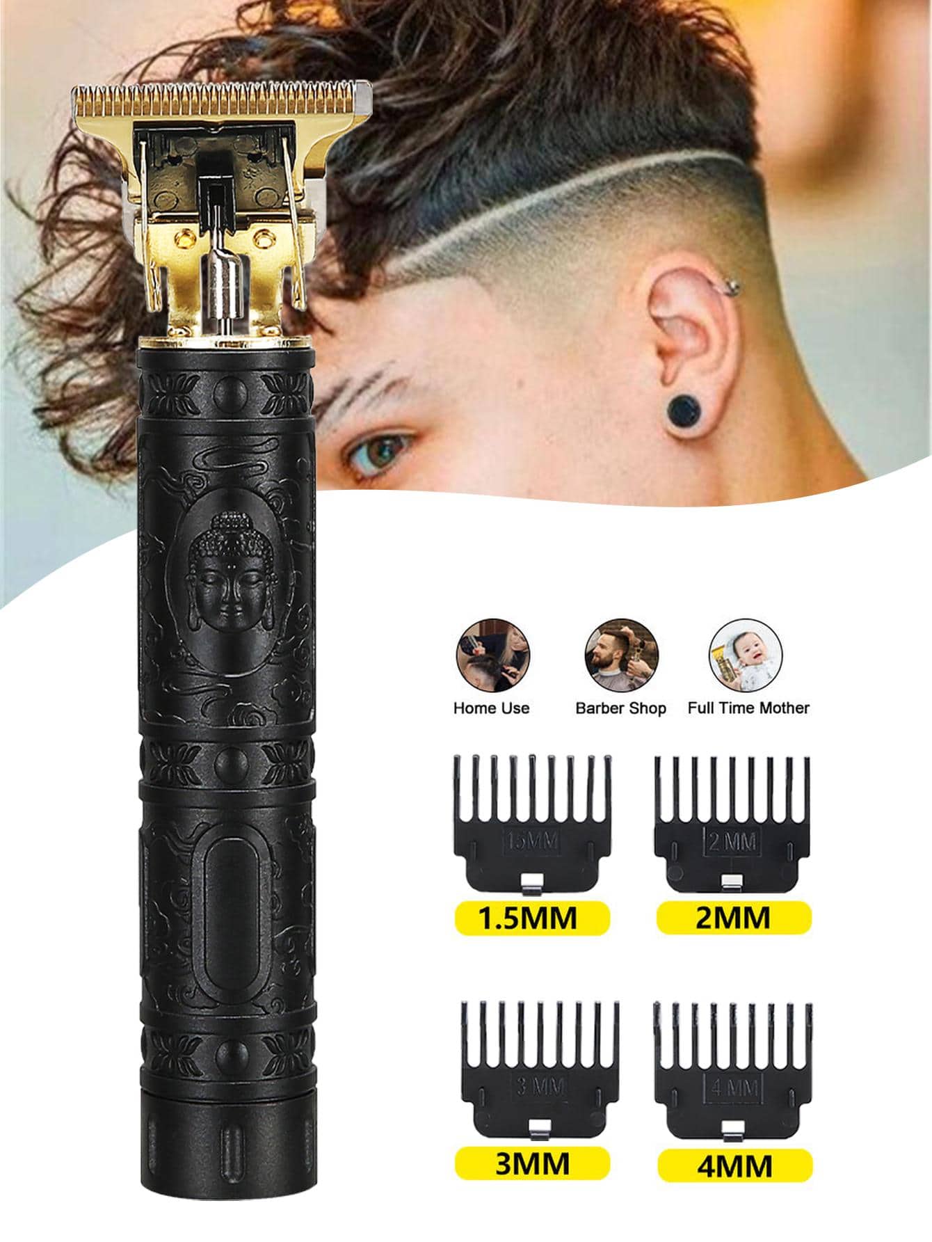 1pc Retro T9 Electric Hair Clipper Professional Hair Trimmer For Men ...