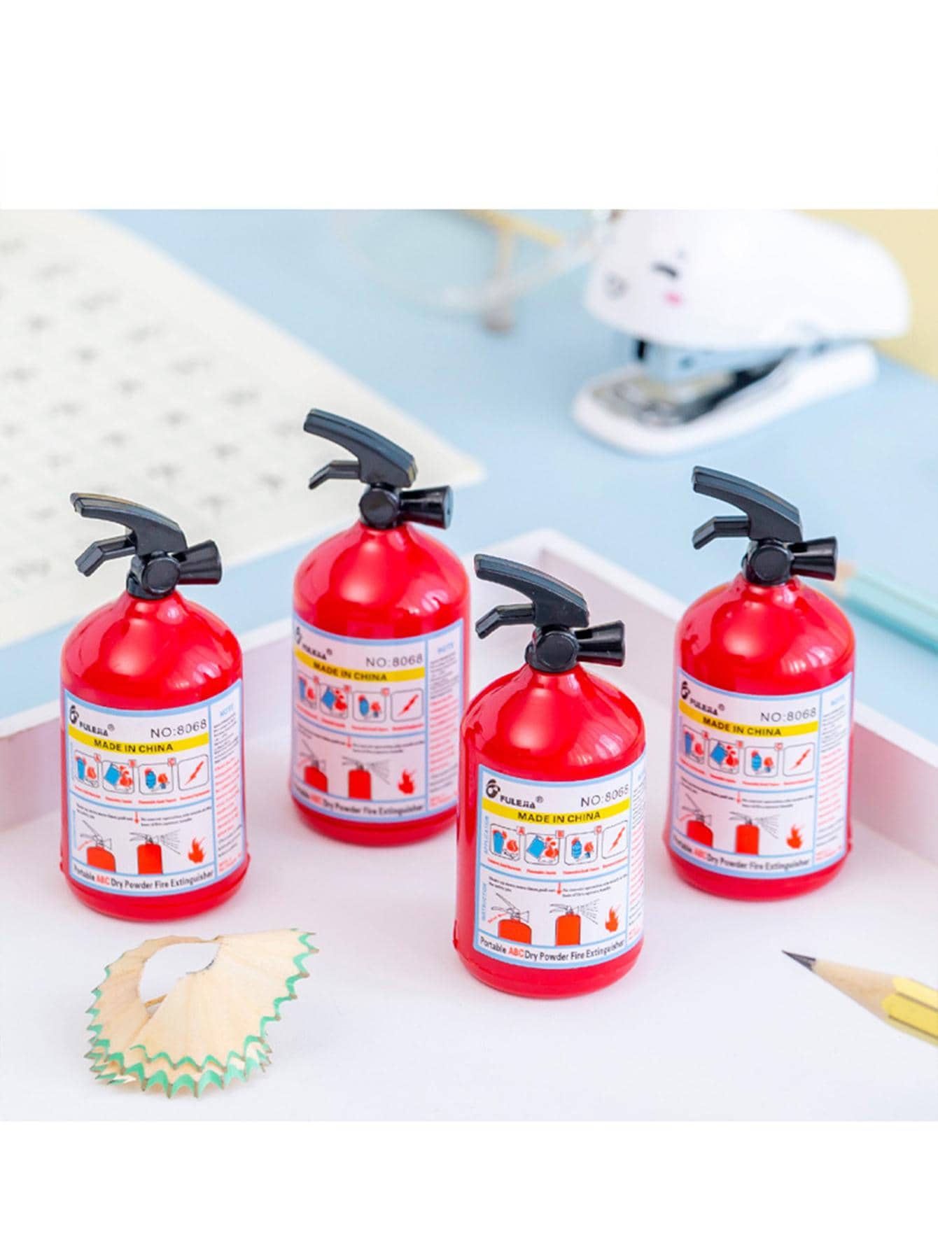 2pcs Fire Extinguisher Shaped Pencil Sharpener | SHEIN USA