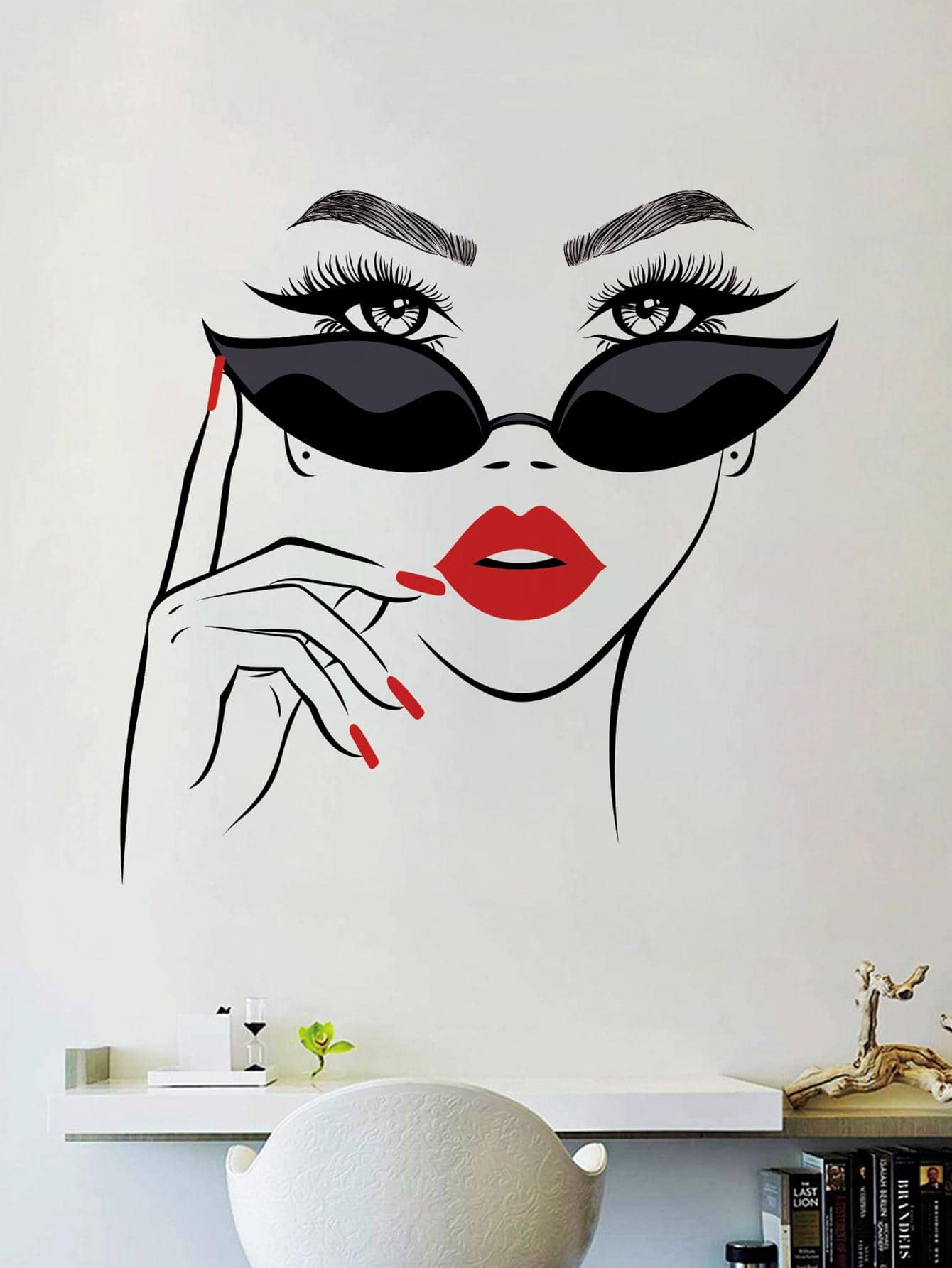 Figure Graphic Wall Sticker, PVC Self Adhesive Wall Art Decal, For Home ...