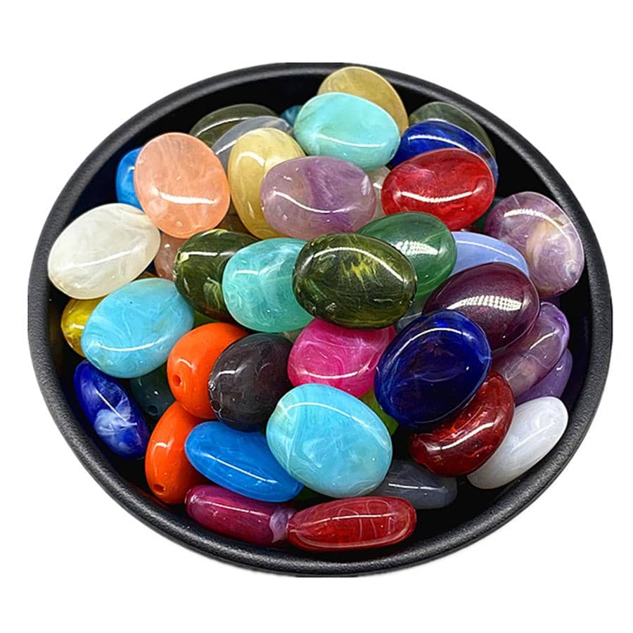 10pcs/set 15 X 19mm Fashionable Oval DIY Bead For Women For DIY Jewelry ...