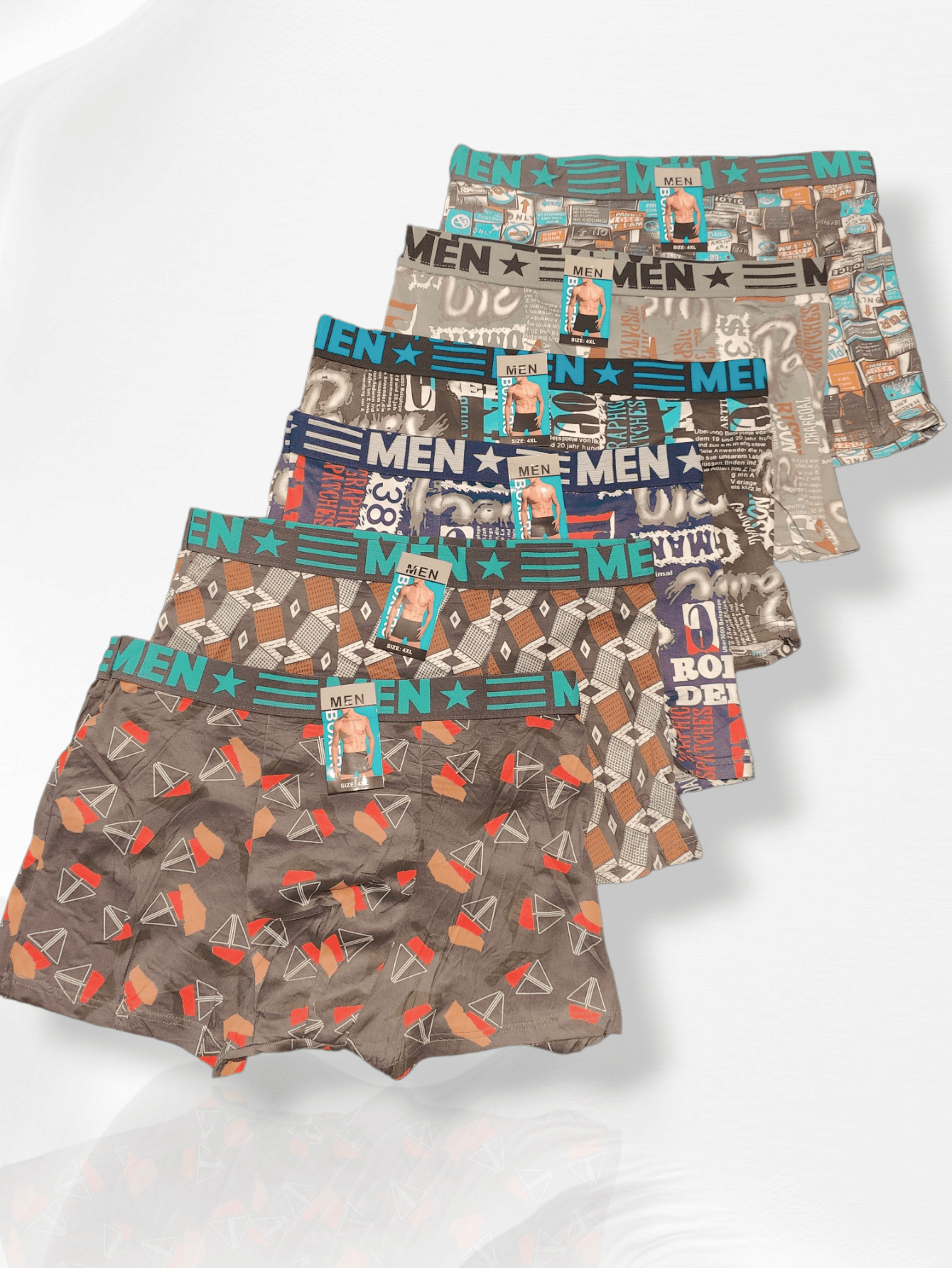 6 Boxer premium para hombre, Paquete De 6 Piezas, Ropa Interior Hombre ...