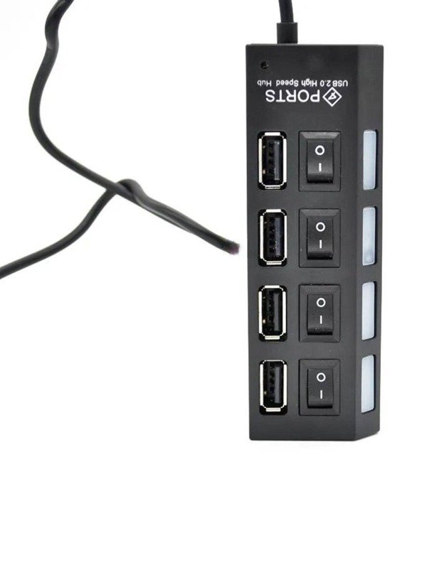 HUB Usb multiconector usb para computadora varias entradas 4 puertos ...