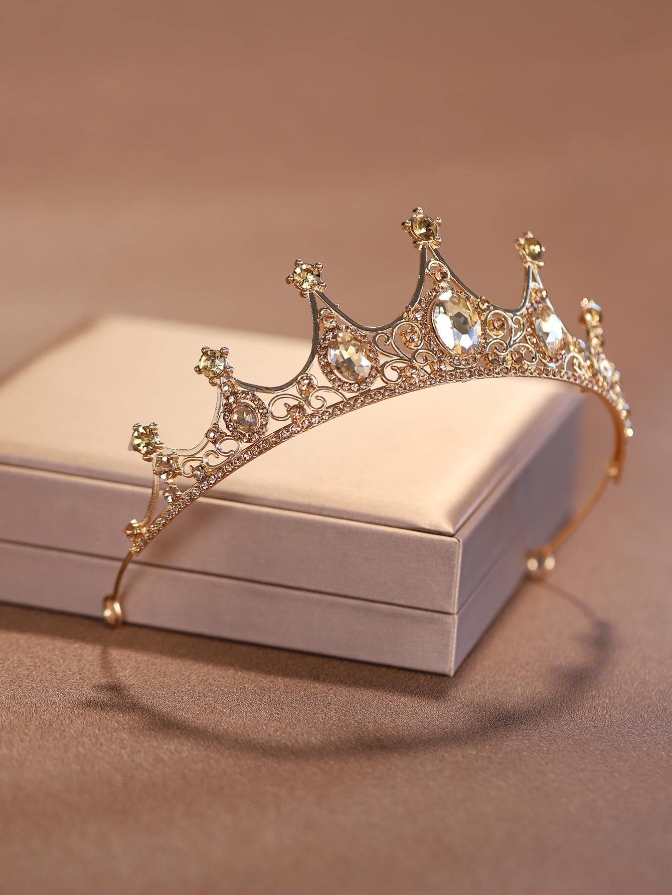 1pc Fashionable Alloy Crown Head Band Suitable For Women's Wedding ...