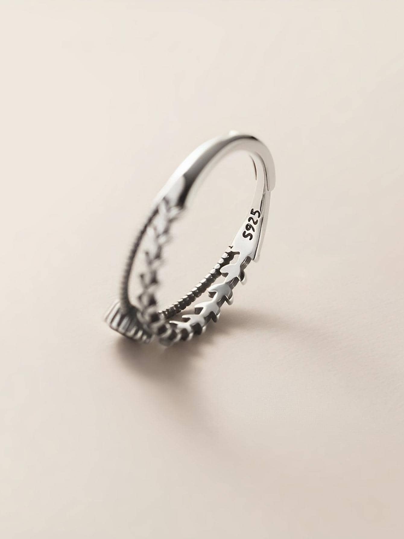 1pc New Fashion 925 Sterling Silver Inlaid Black Rhinestone Retro Ring ...