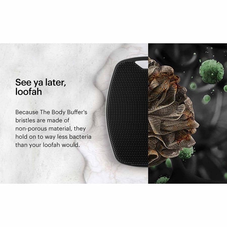 Body Buffer Silicone Scrubber Portable Wall Mountable Shampoo Bath ...