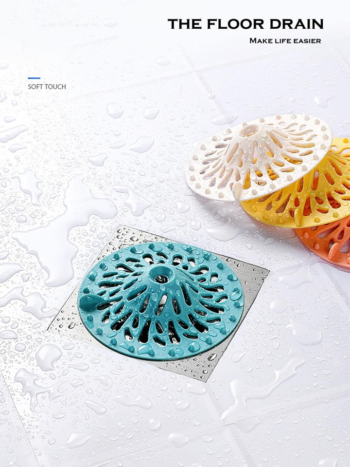 1pc TPR Random Color Floor Drain Cover, Simple Household Sewer Pipe ...