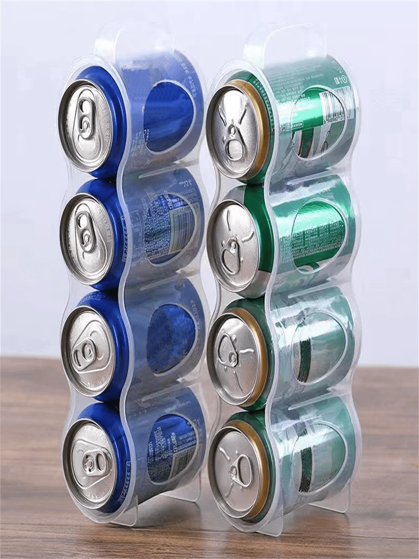 1pc Clear Refrigerator Storage Box, Plastic Creative Can Storage Box ...