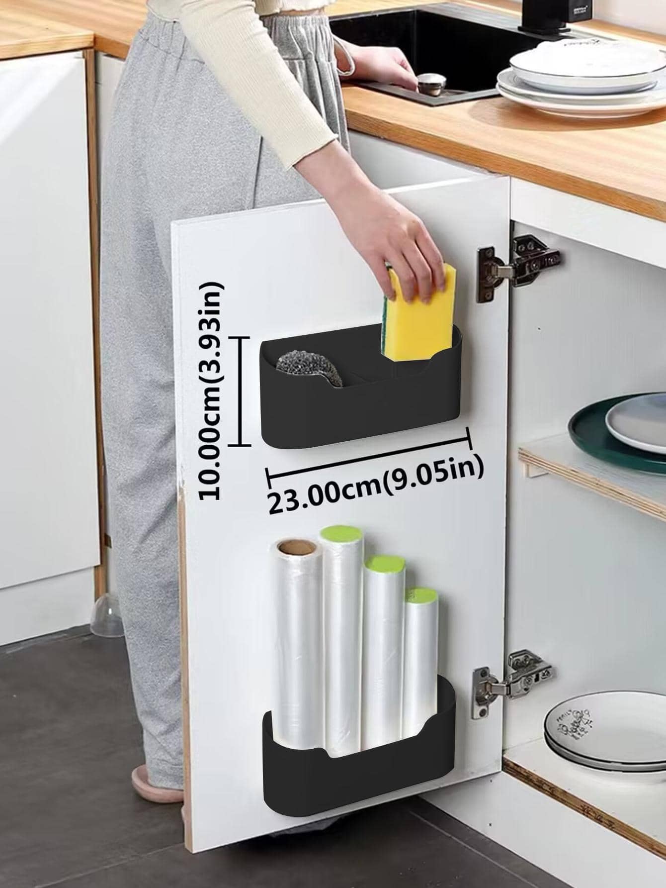 1pc/2pcs Fashionable Wall Mounted Storage Rack, Multi-Function ...