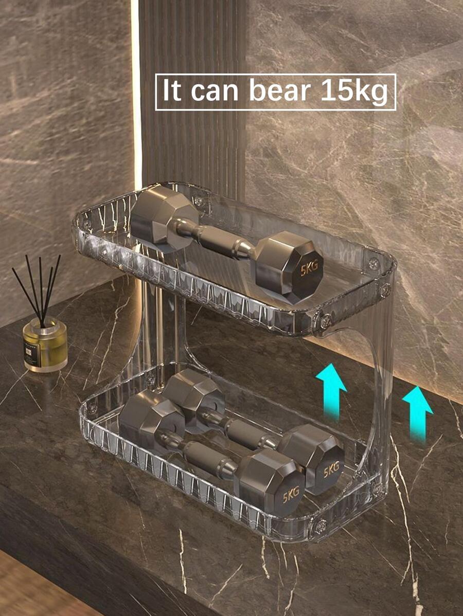 1pc Double Layer Bathroom Storage Rack | SHEIN USA