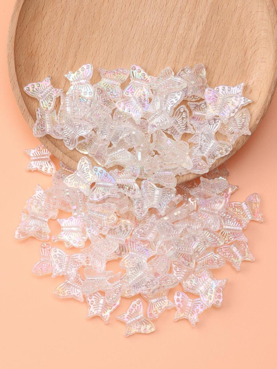 100pcs/set Butterfly Design DIY Bead | SHEIN USA