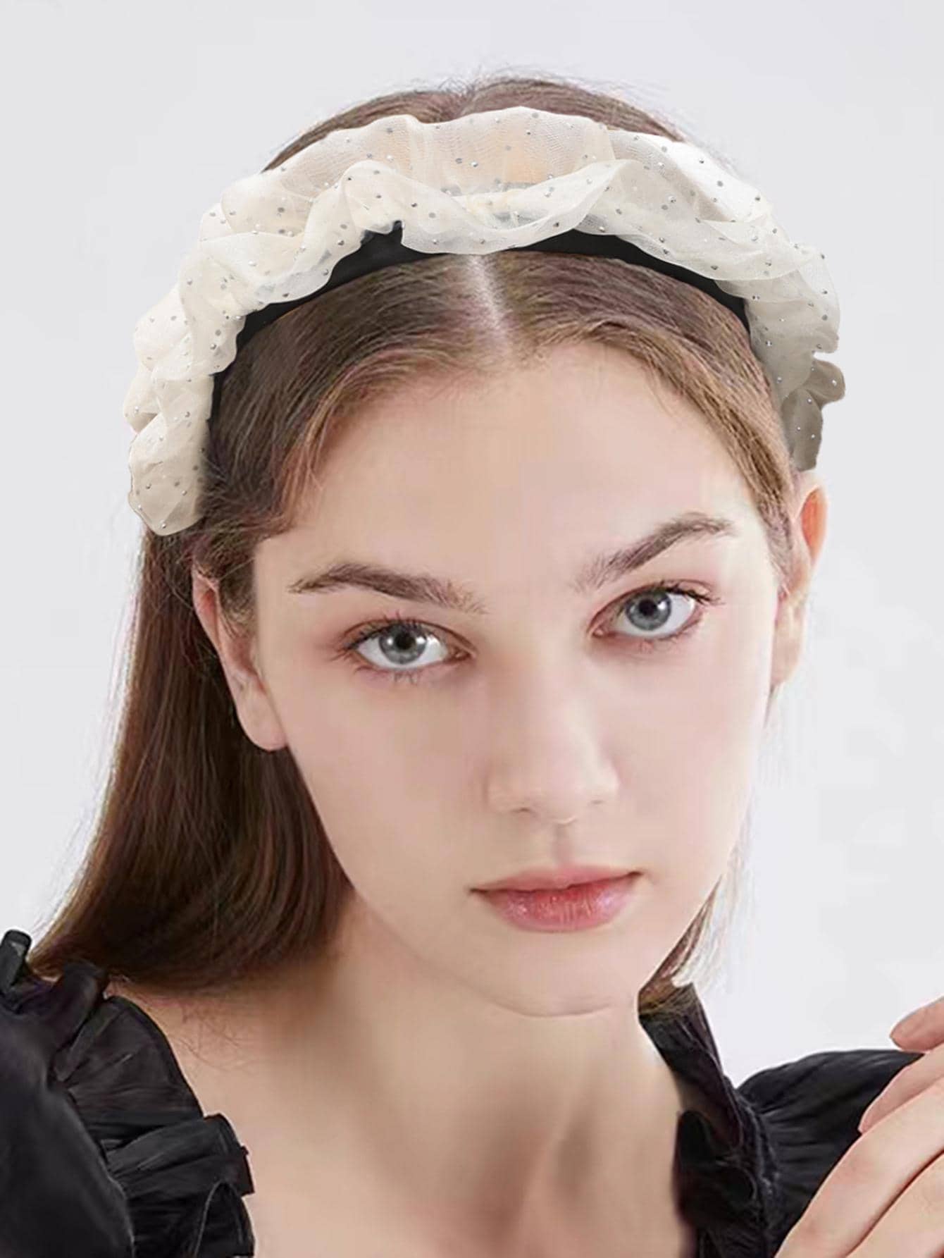 1pc Women Mesh Rhinestone Decor Fashion Headband | SHEIN USA