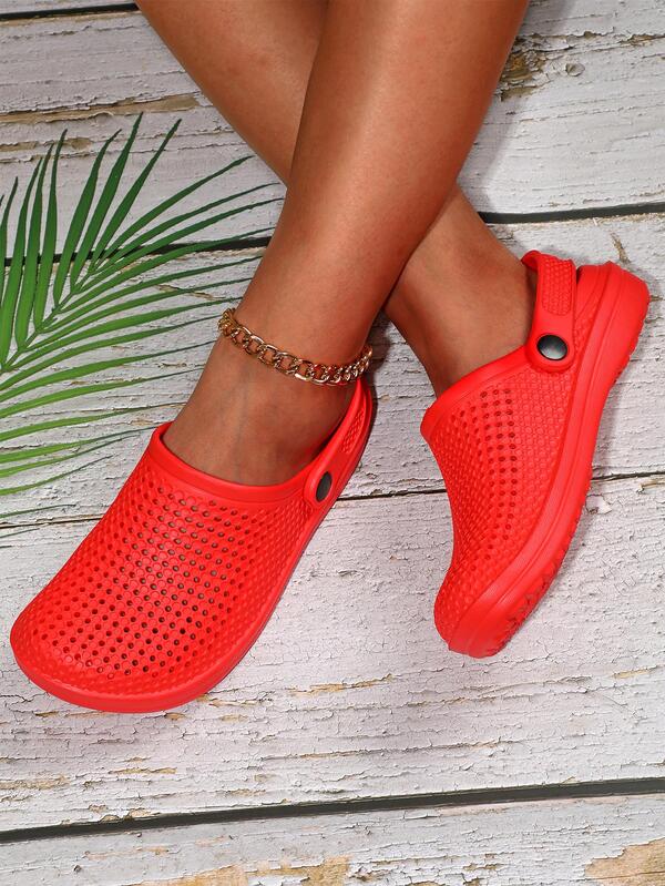 Women Hollow Out Slingback Vented Clogs, Fashion Outdoor EVA Clogs ...