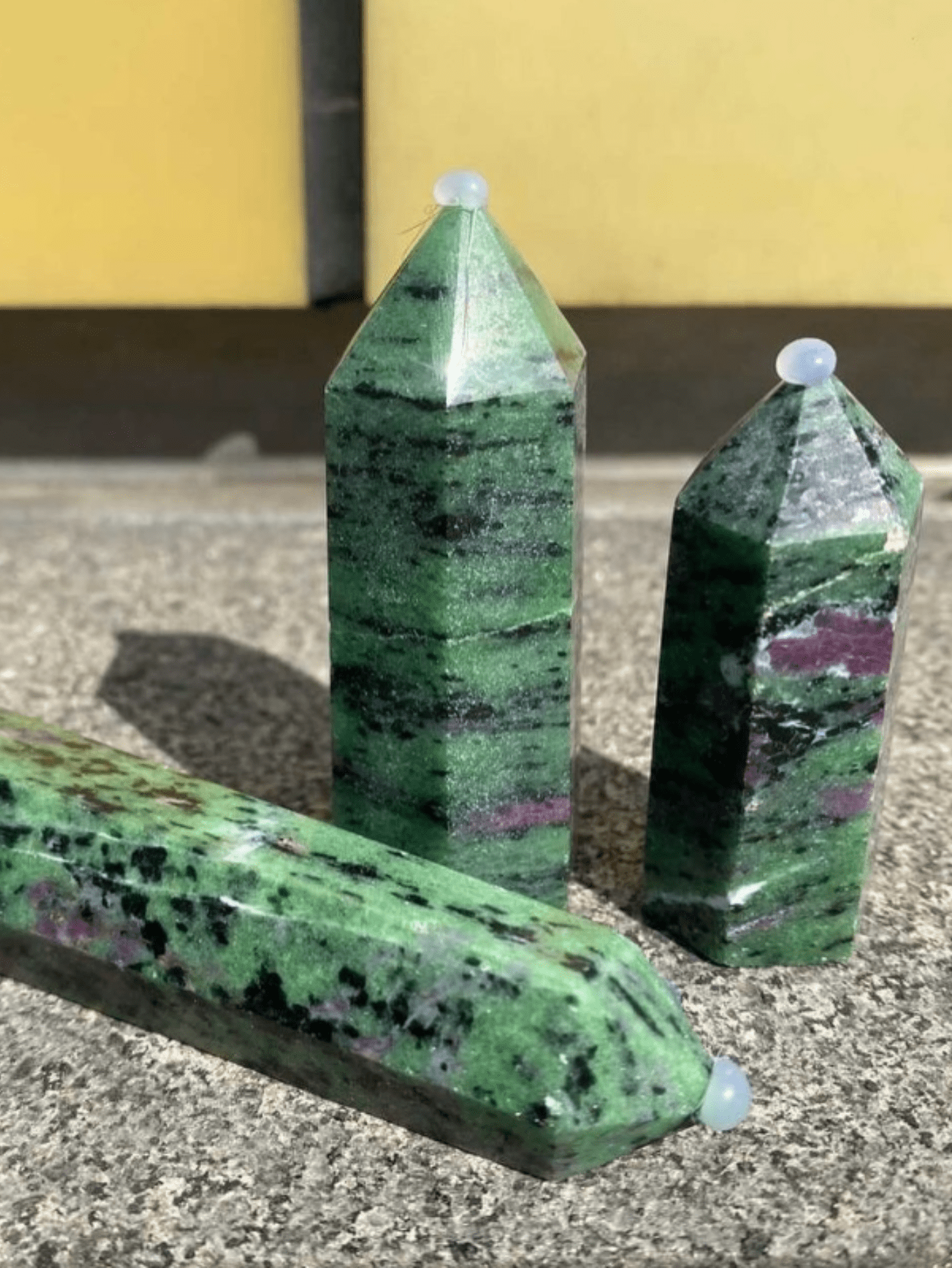 1pc Natural Ruby Zoisite Crystal Points Wand 6-10 CM Gemstone Healing 6 ...