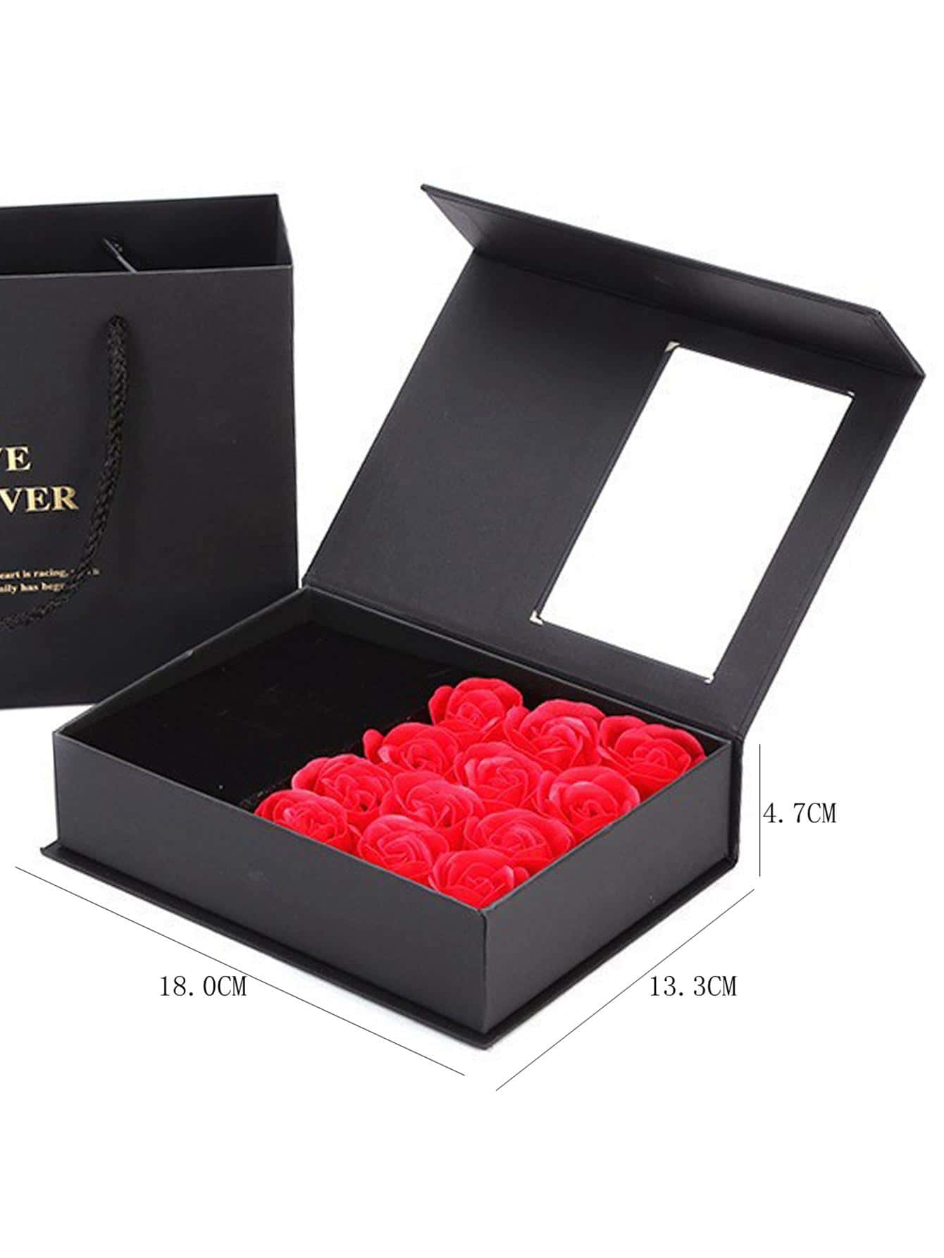 1pc Fashionable Flower Decor Geometric Design Jewelry Packaging Box For ...