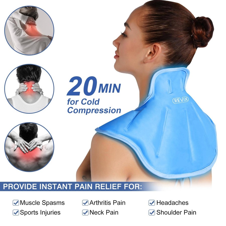 REVIX Ice Pack for Neck and Shoulders Upper Back Pain Relief, Large ...