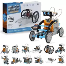 Sillbird Stem - Robot Solar Educativo 12 En 1, 190 Piezas, Kit De Experimentos Científicos De ...