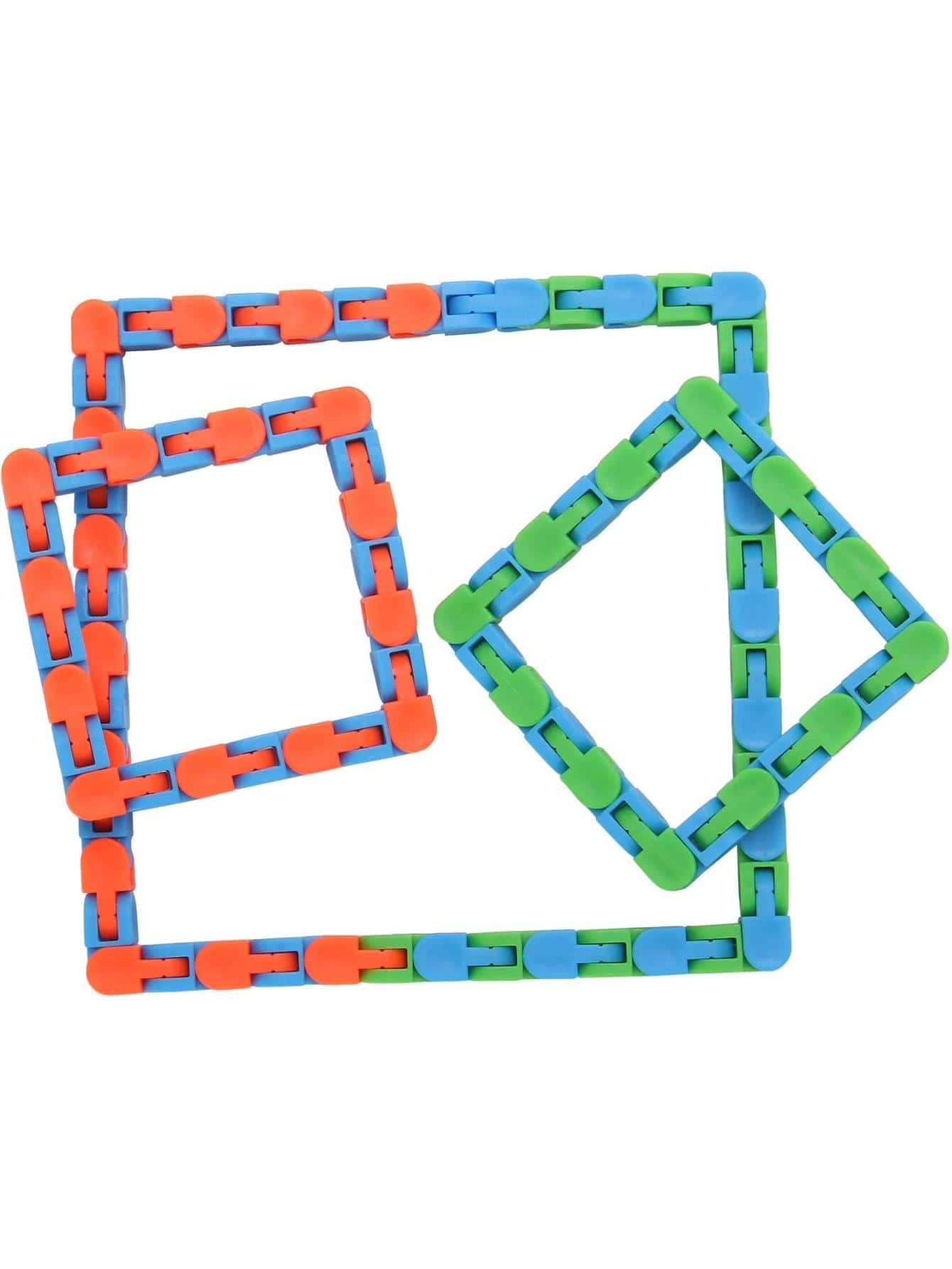 4pcs 24 Links Wacky Track Snap And Click Fidget Toy | SHEIN USA
