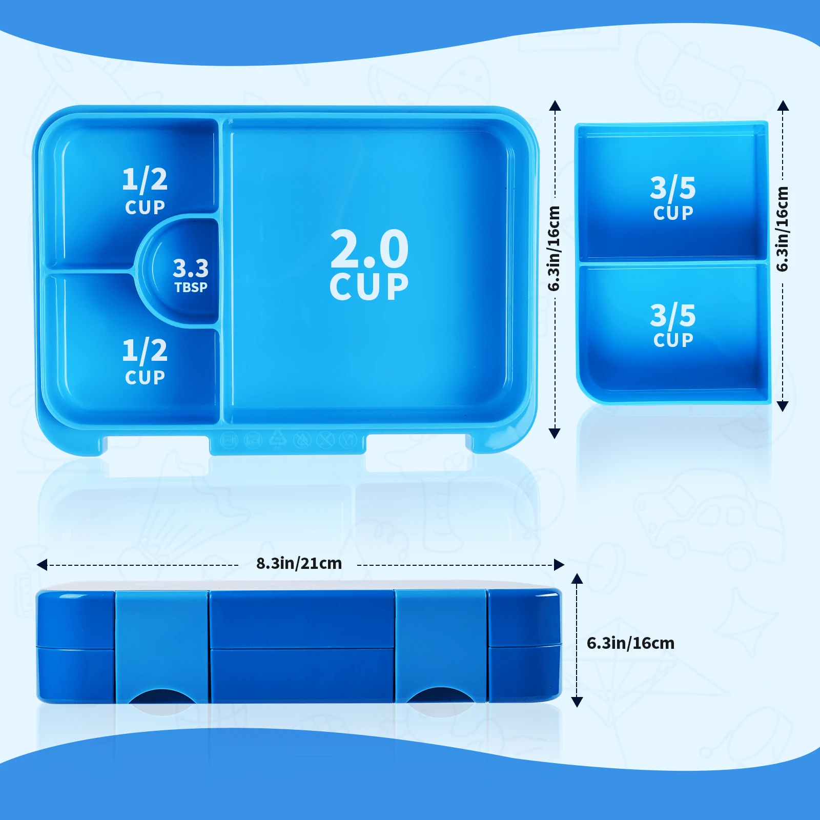 Lunch Box, Bento Box 750ml | SHEIN USA