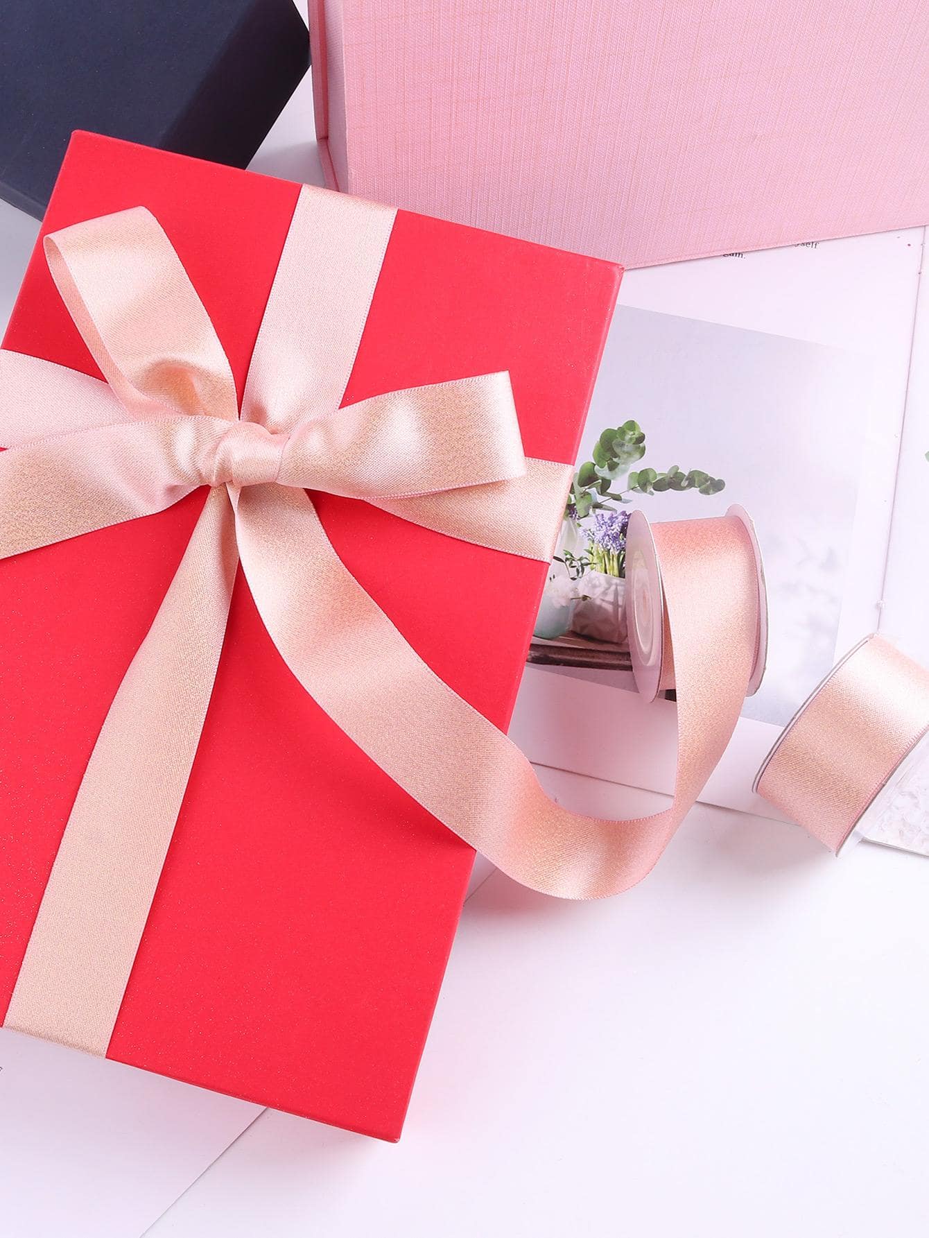 1roll Solid Gift Wrapping Ribbon | SHEIN USA