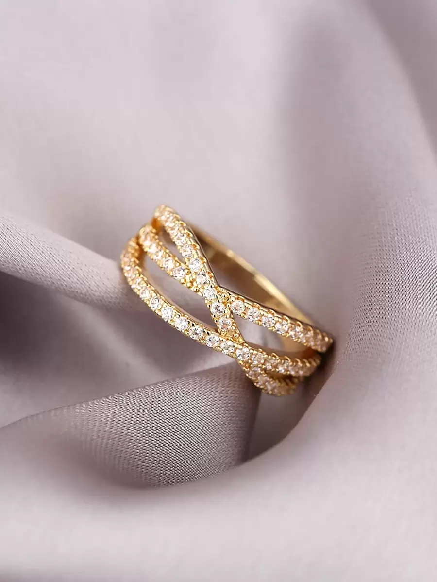 Cubic Zirconia Decor Ring | SHEIN USA