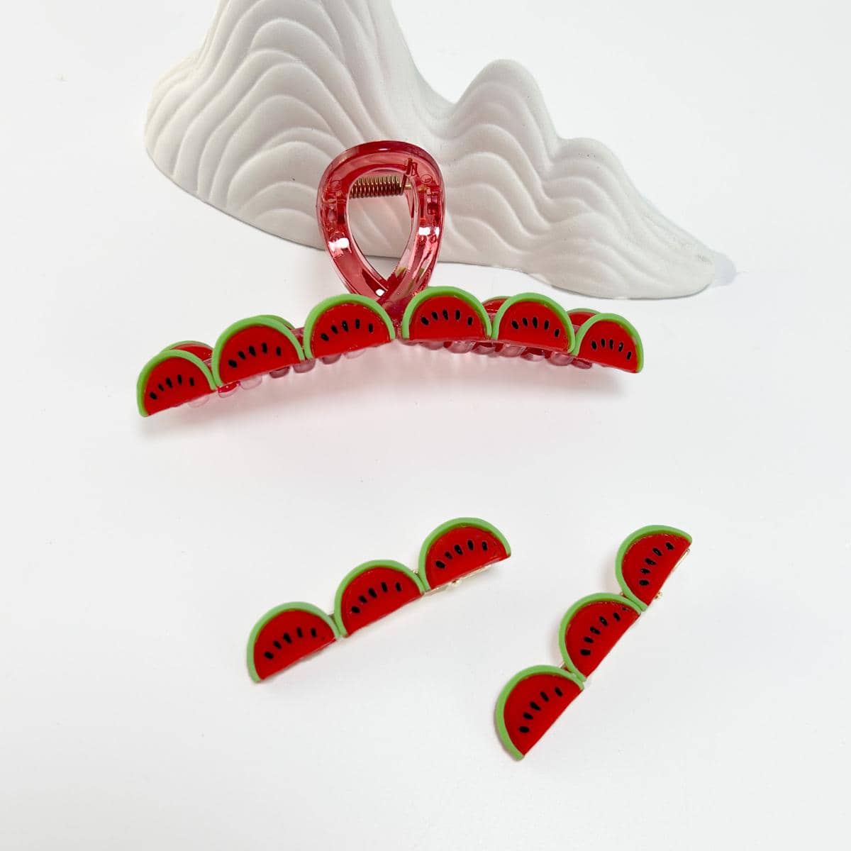 3pcs Watermelon Decor Hair Accessory Set | SHEIN USA