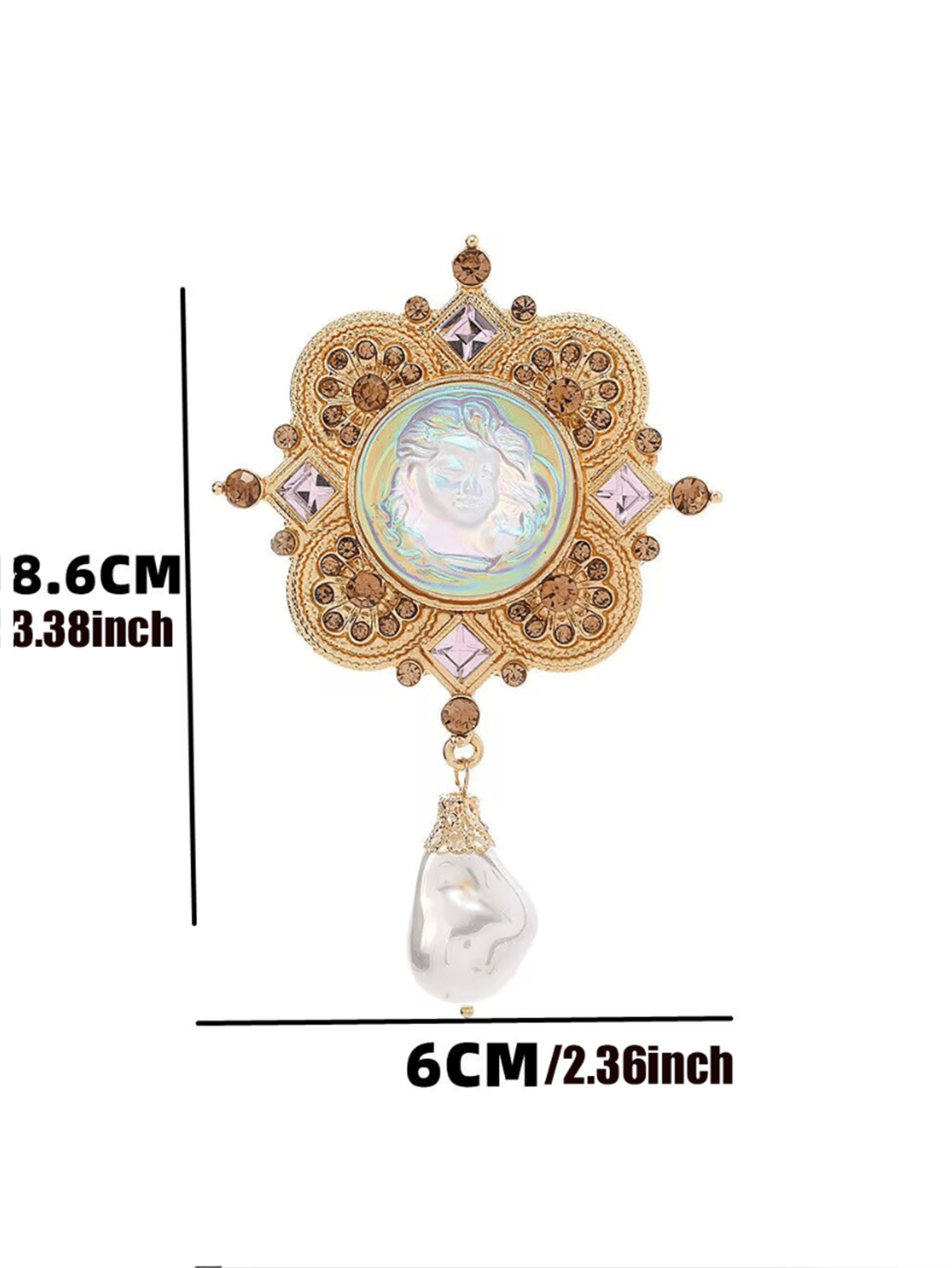 Faux Pearl Decor Flower Design Brooch | SHEIN USA