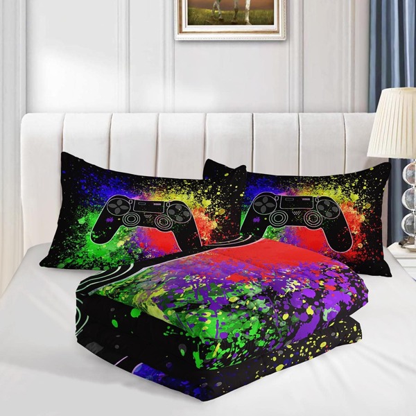 Gaming Comforter Sets for Boys Kids Used to Gamer Room Decor,Controller ...
