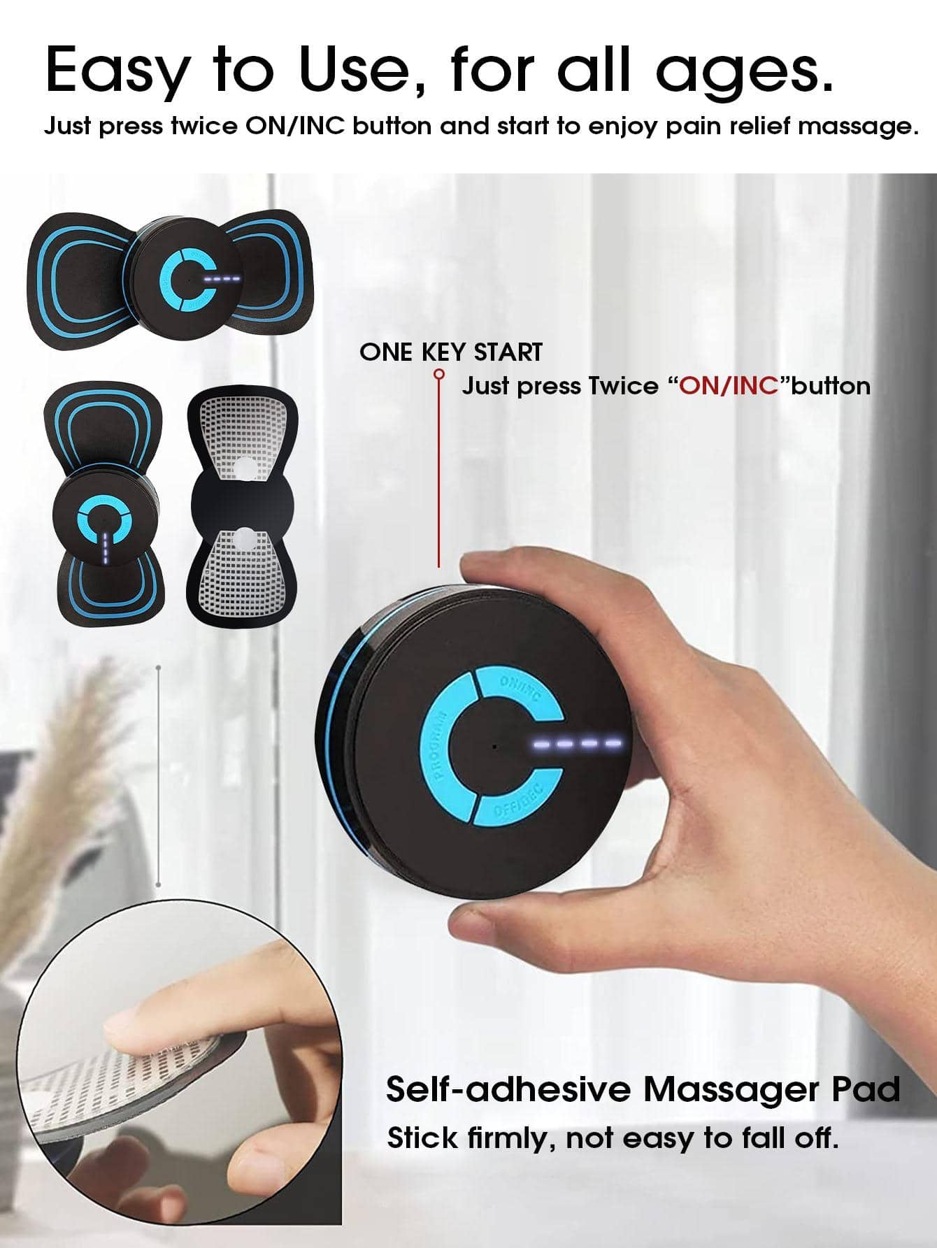 Mini Cervical Massager, Portable Body Massager For Neck Back Arms, With ...