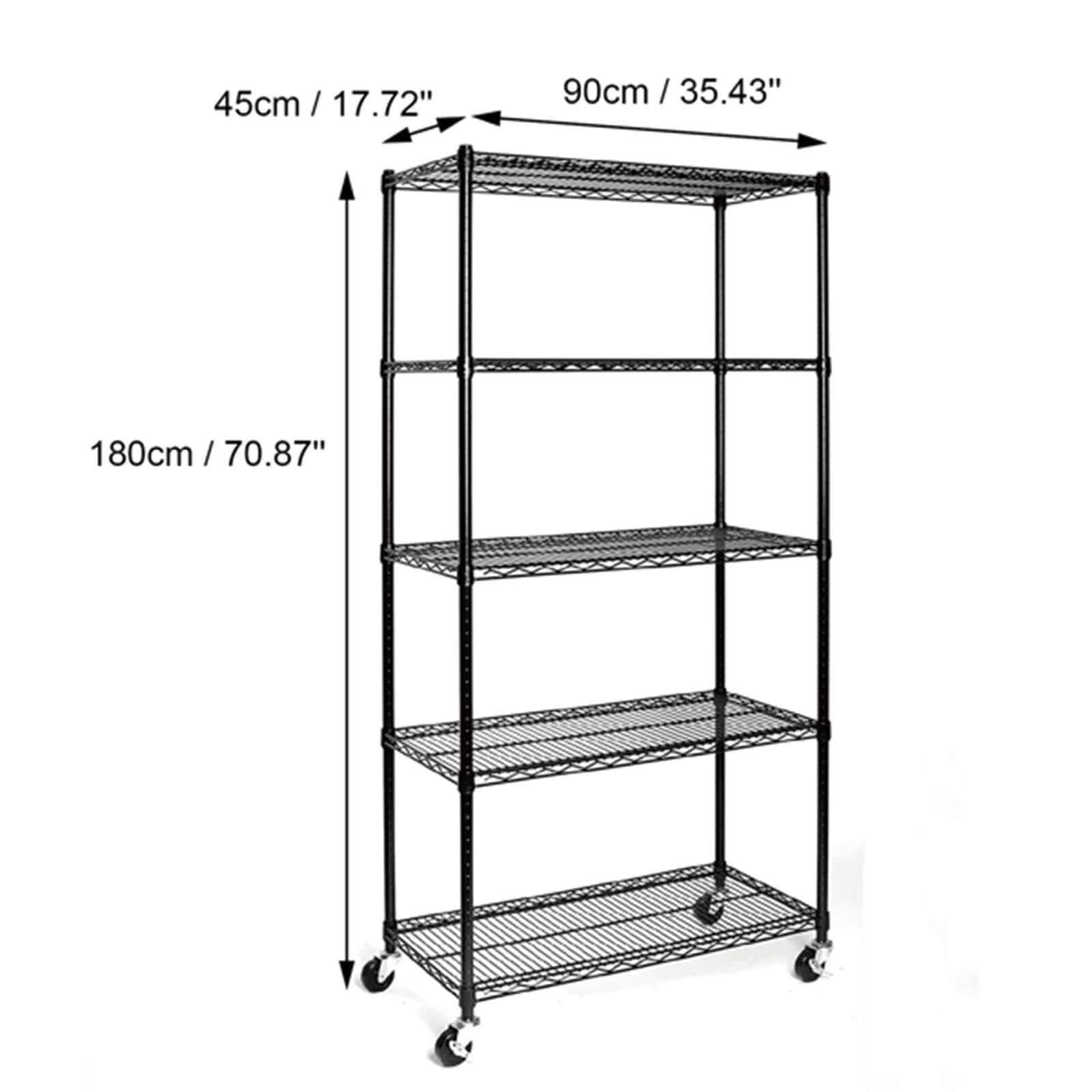 Meet perfect Adjustable Storage Shelves 5 Tier Wire Shelving Unit and ...