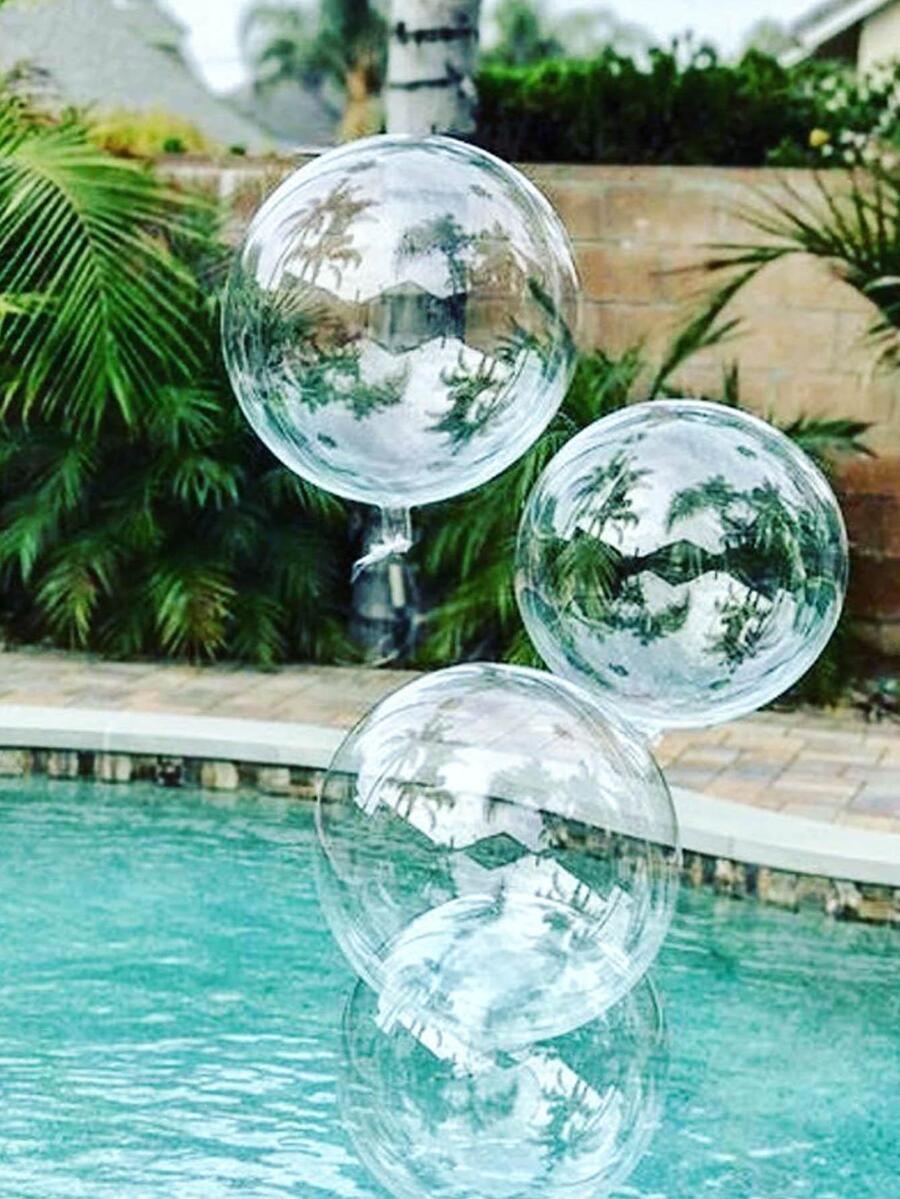 10pcs Clear Playable Balloon, 12 Inch PVC Balloon For Party Decor ...