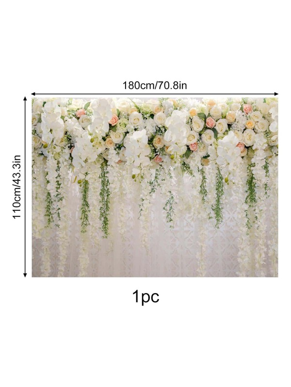 1pc Flower Pattern Background Cloth | SHEIN USA