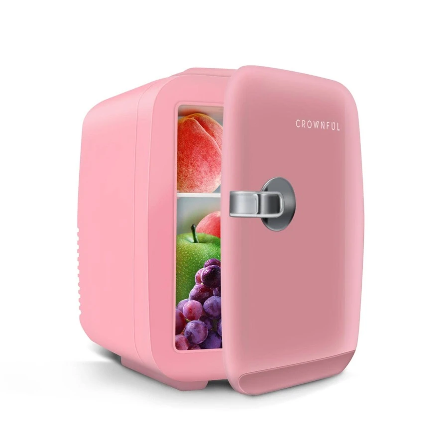 Mini Fridge, 4 Liter/6 Can Portable Cooler and Warmer Personal ...