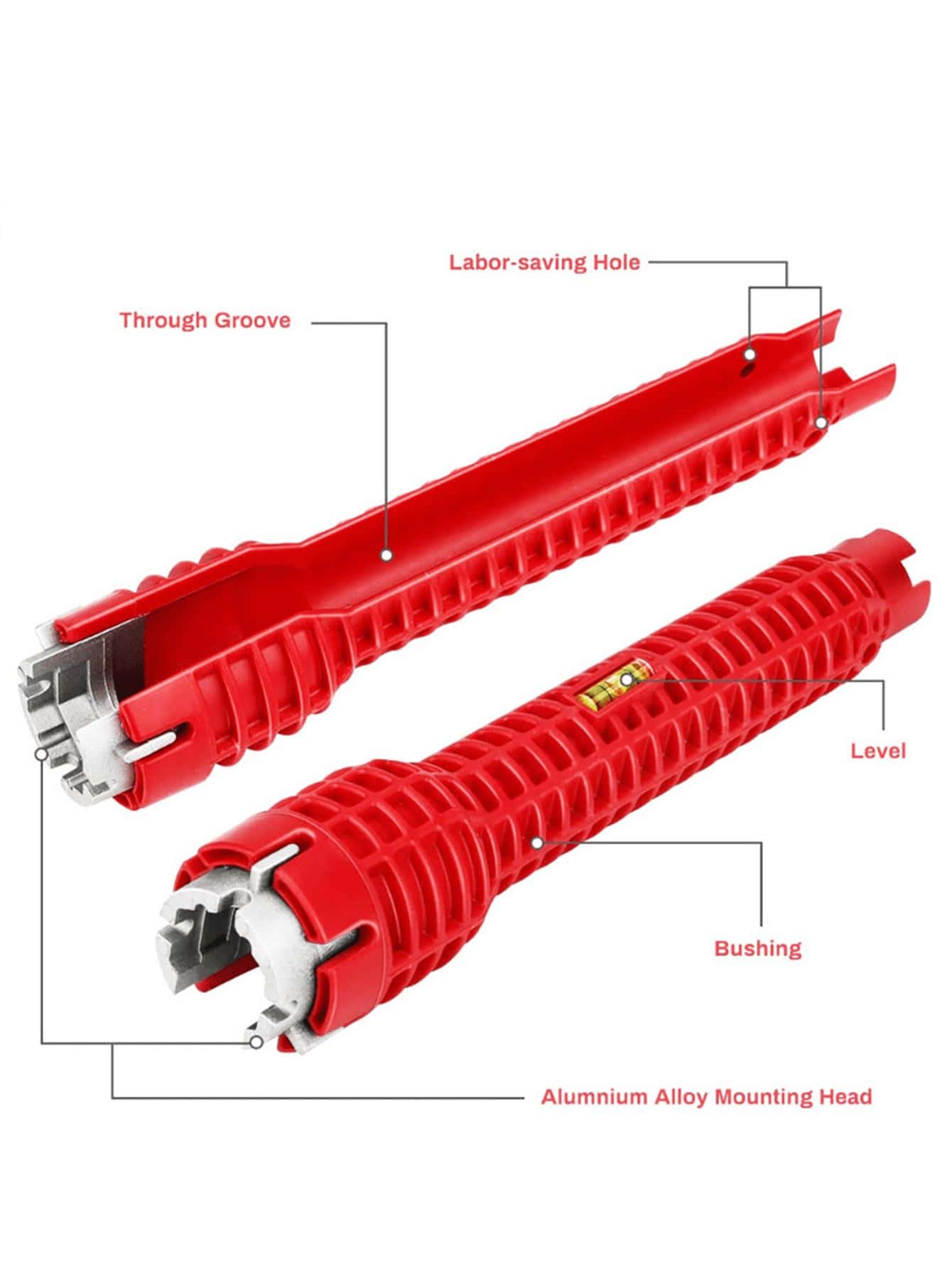 5 In 1 Multifunctional Flume Wrench Sink Faucet Plumbing Tools Wrench ...