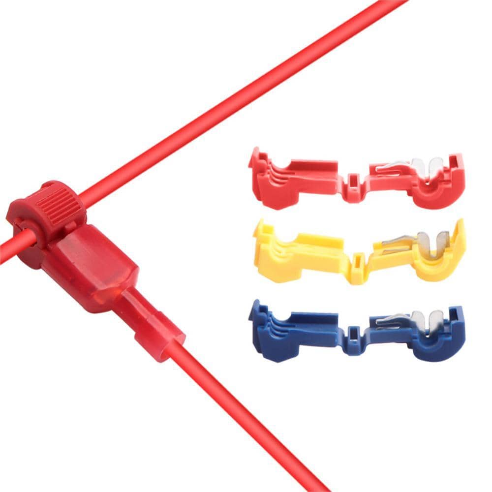 20pcs/set Copper T-Shaped Crimp Terminal Block, Modern Red Electrical ...