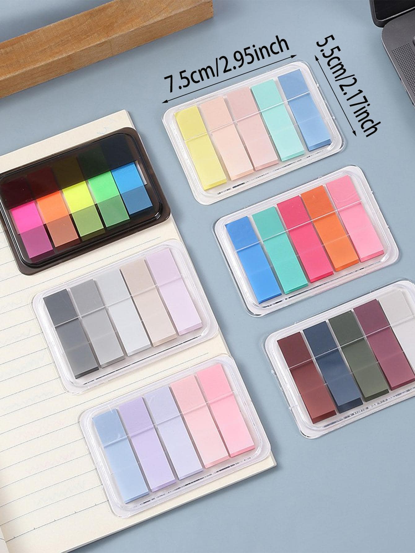 1box Mixed Color Index Sticky Note, Modern Multi-purpose Index Tab For ...