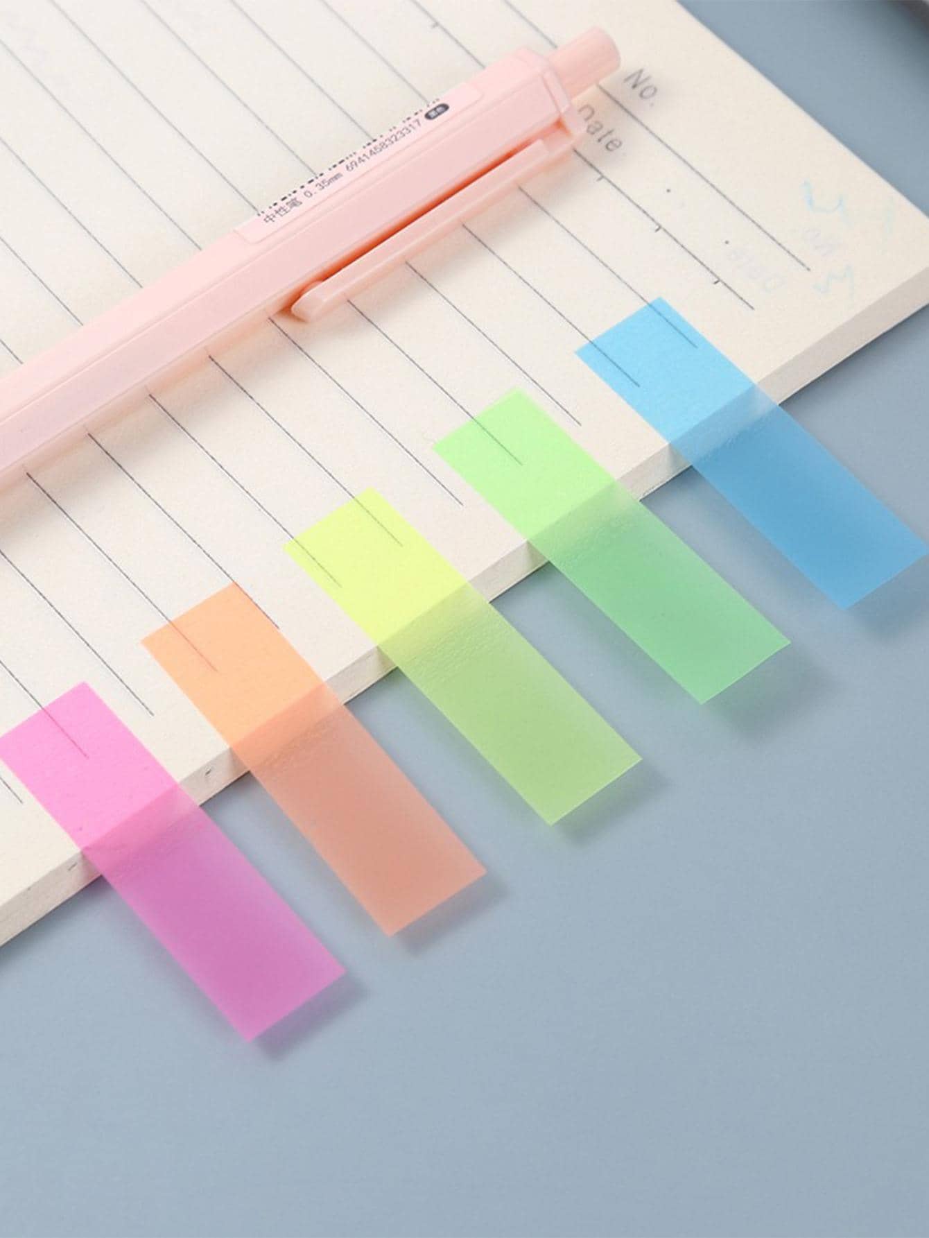 1box Mixed Color Index Sticky Note, Modern Multi-purpose Index Tab For ...