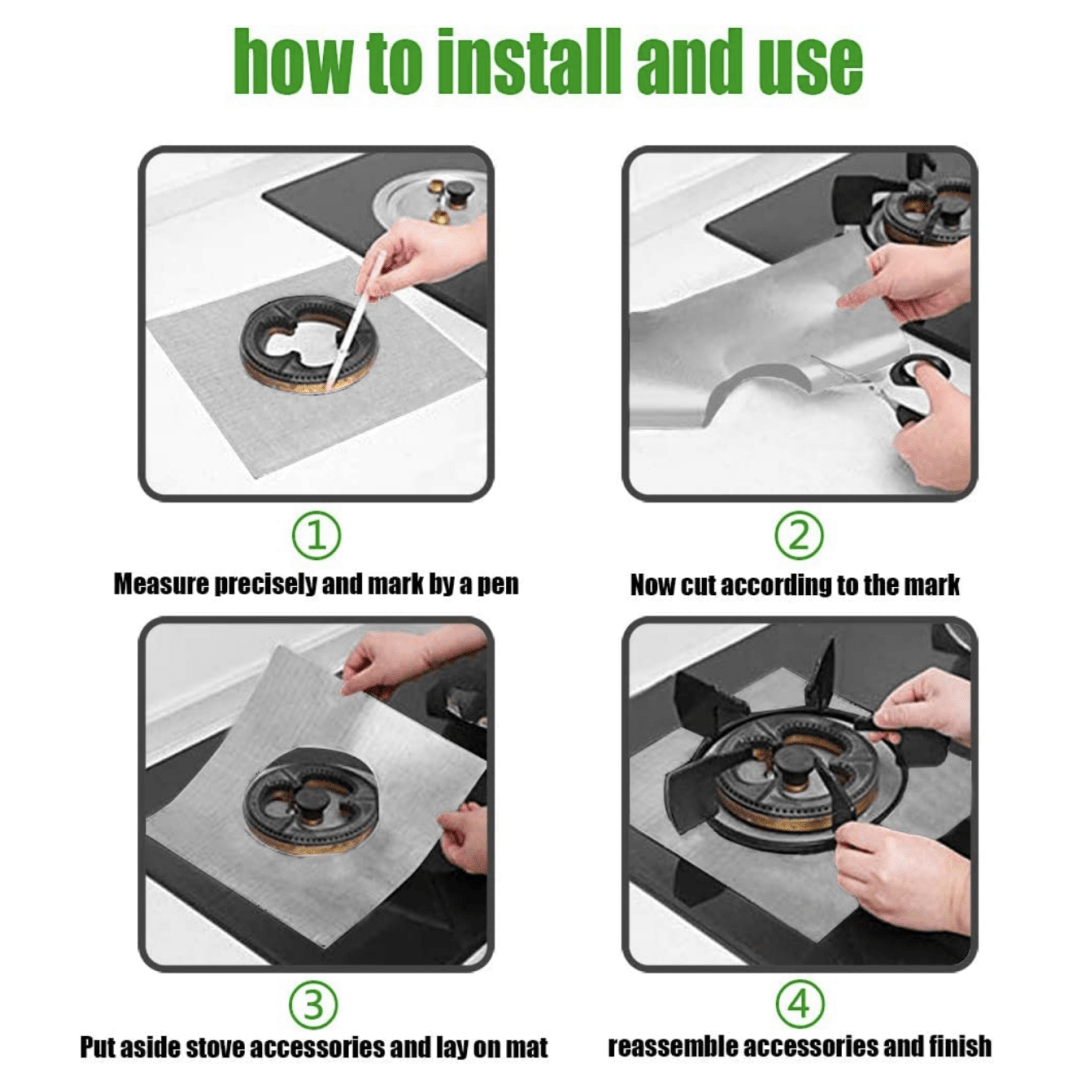 1pc Teflon Stove Sticker, Minimalist Oil-proof Gas Stove Sticker For ...